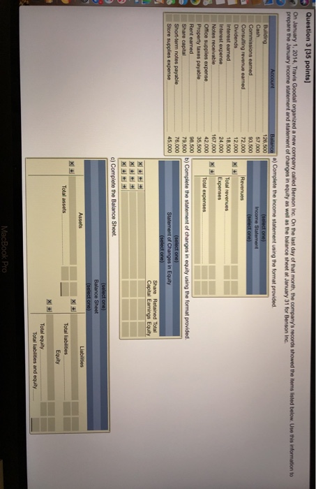 Solved Question 3 (35 points) On January 1, 2014. Travis | Chegg.com