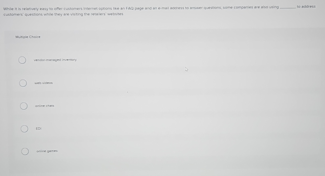 Solved While it is relatively easy to offer customers | Chegg.com