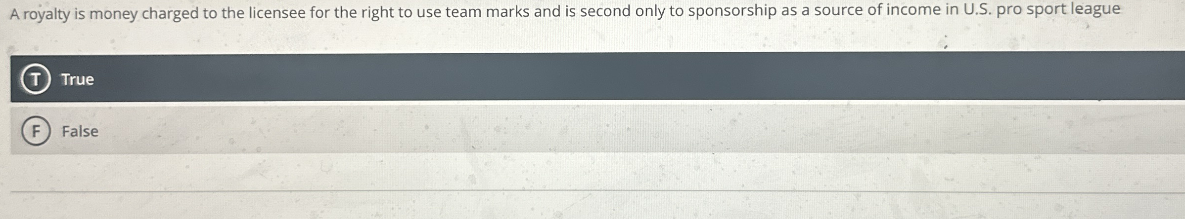 Solved A royalty is money charged to the licensee for the | Chegg.com