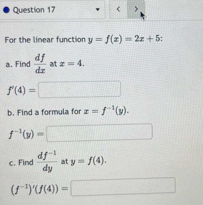 Solved Given f(x)=8x−59x+13 f−1(x)=Let f(x)=9+5x−7 | Chegg.com