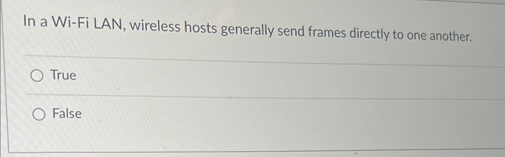 Solved In a Wi-Fi LAN, wireless hosts generally send frames | Chegg.com