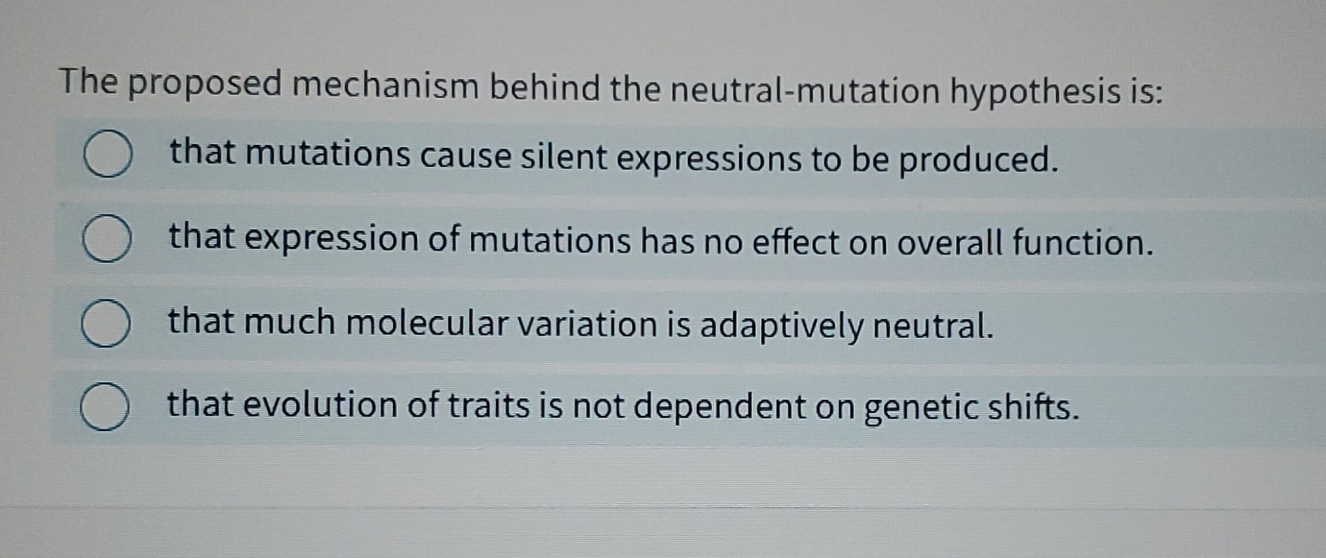 Solved The proposed mechanism behind the neutral-mutation | Chegg.com