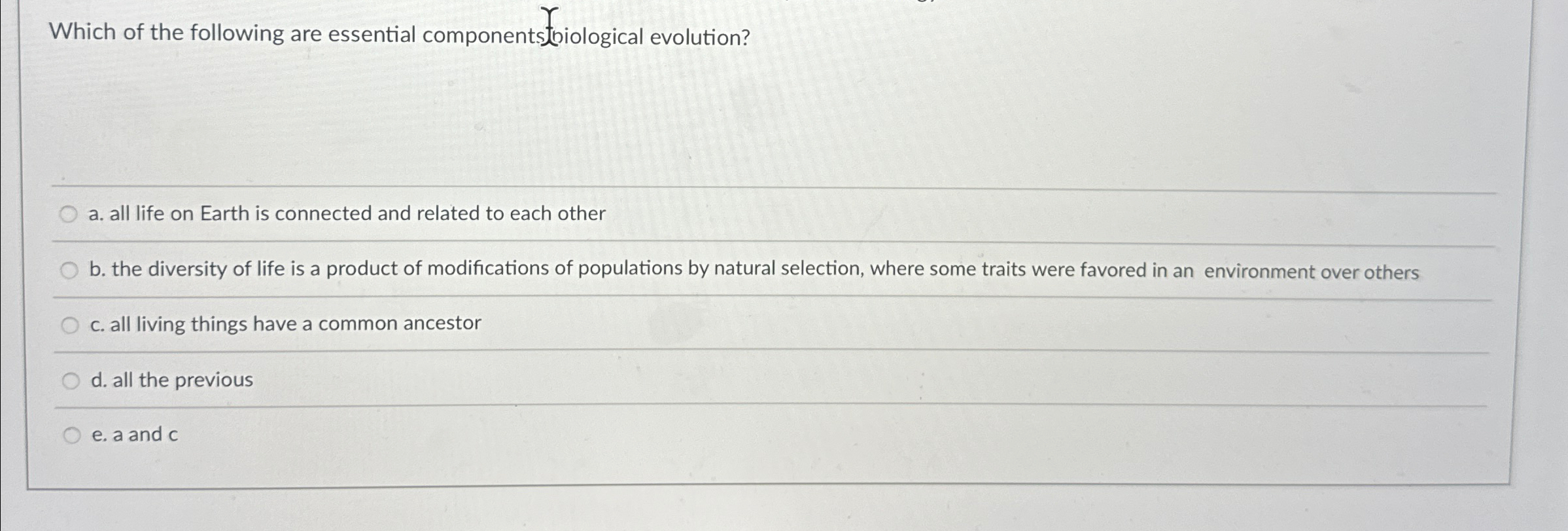 Solved Which of the following are essential | Chegg.com