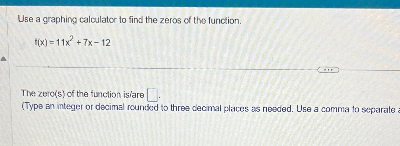 Use a graphing calculator to find the zeros of the | Chegg.com