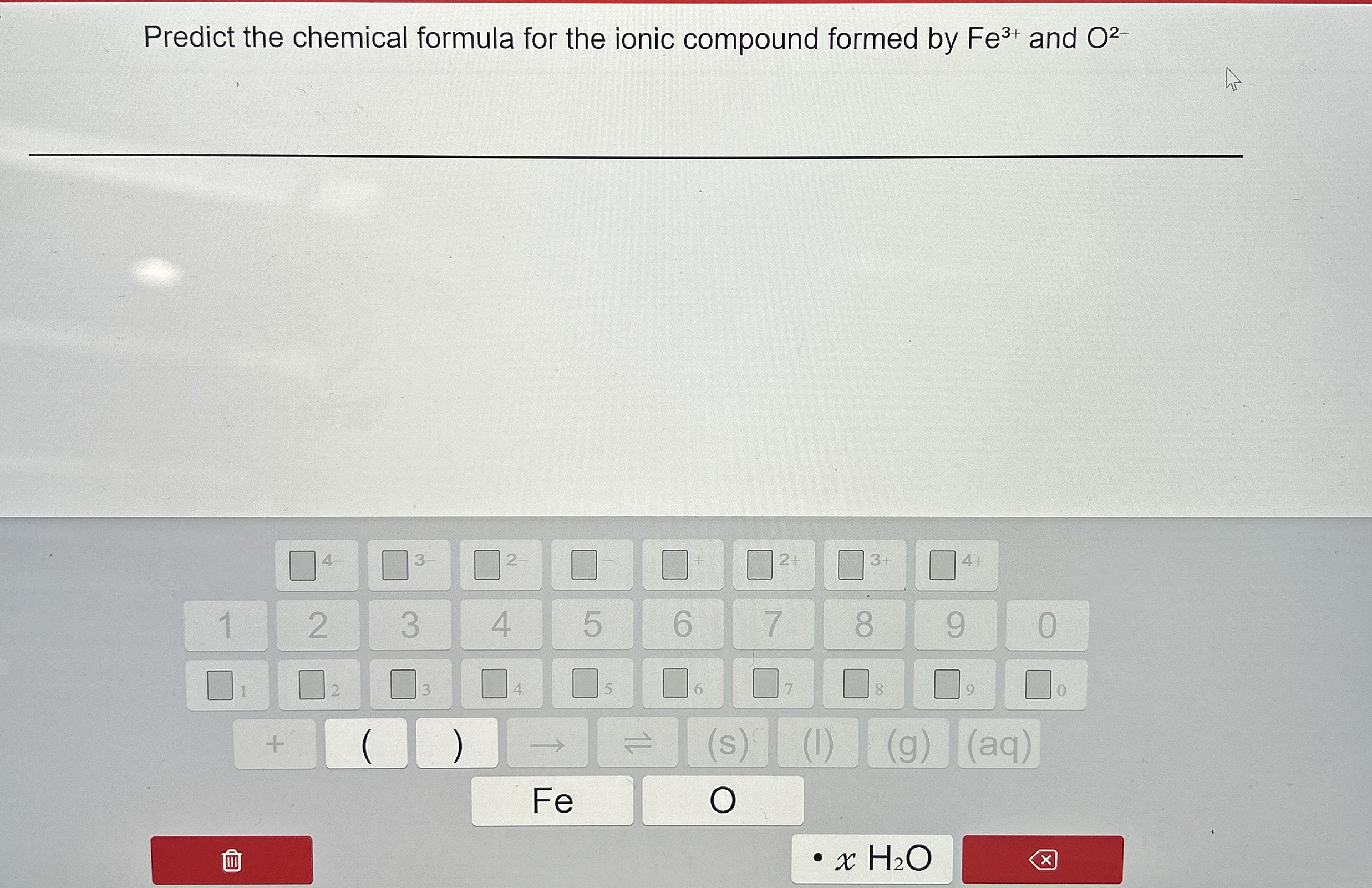 Solved Predict the chemical formula for the ionic compound | Chegg.com