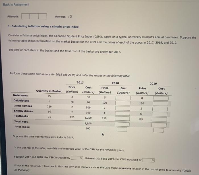 Solved Back to Assignment Attempts: Average: 73 1. | Chegg.com