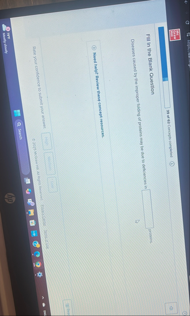 Solved MCcrow39 ﻿of 62 ﻿Concepts completedFIII In the Blank | Chegg.com