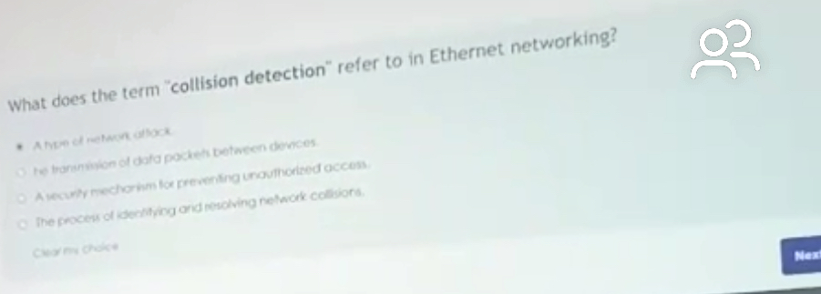 Solved What does the term "collision detection" refer to in | Chegg.com