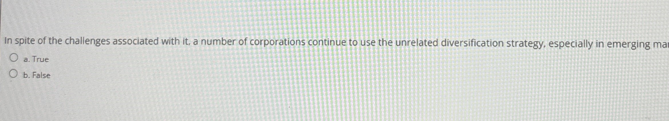 Solved In spite of the challenges associated with it, ﻿a | Chegg.com