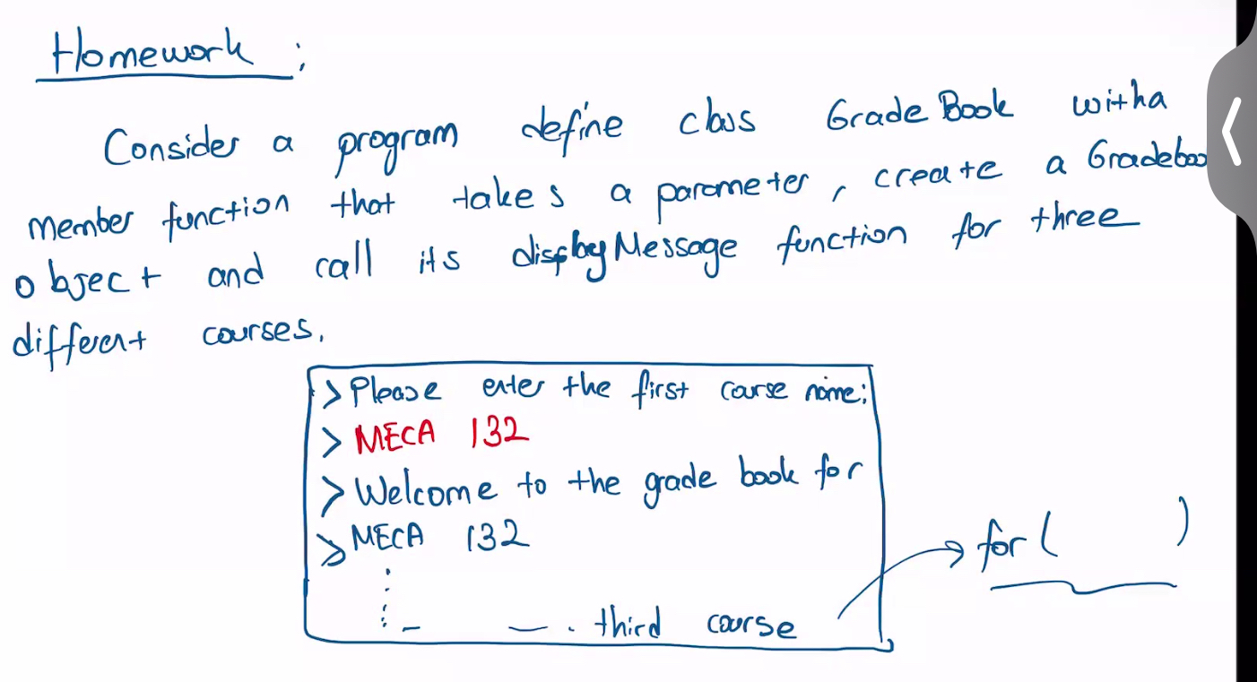 Solved Homework:Consider a program define class Grade Book | Chegg.com