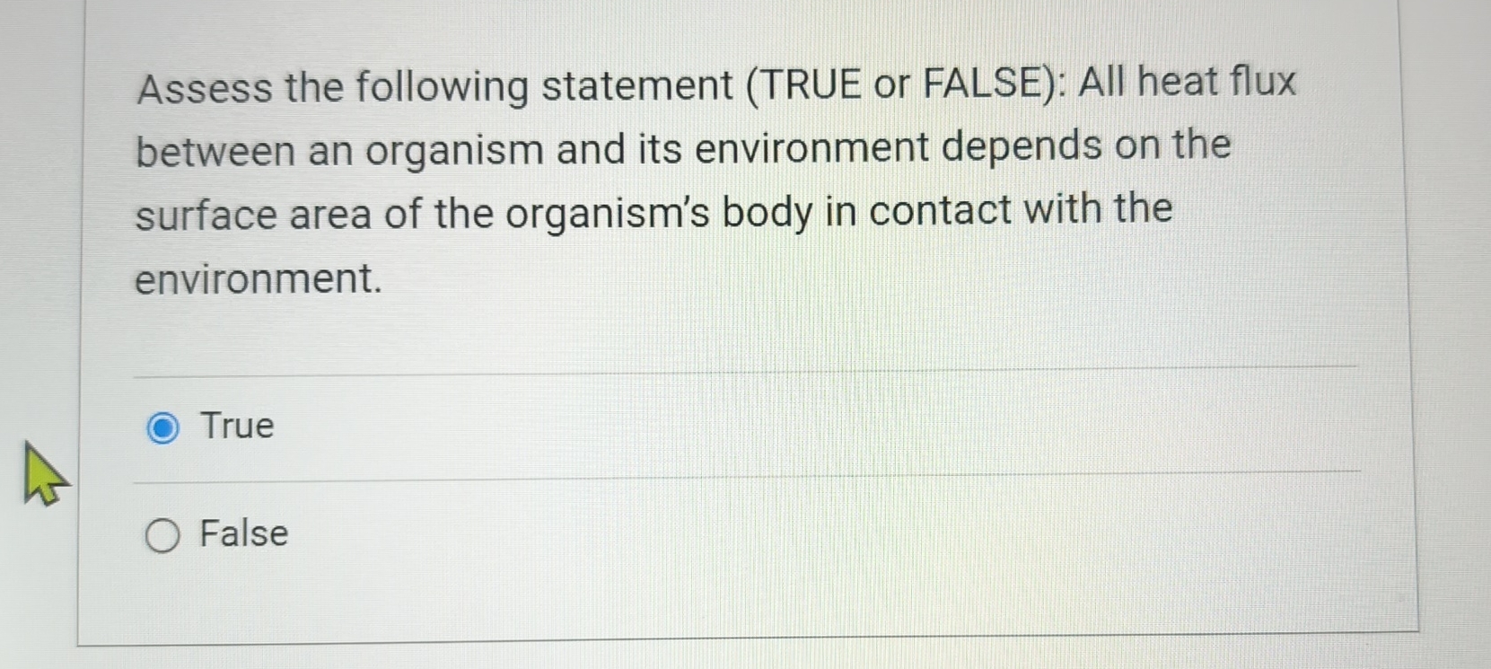 Solved Assess the following statement (TRUE or FALSE): All | Chegg.com