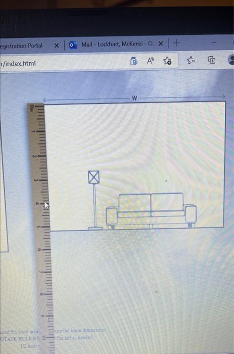 Solved Lite the ROTATE RULER buttor tothe kef a needed I | Chegg.com
