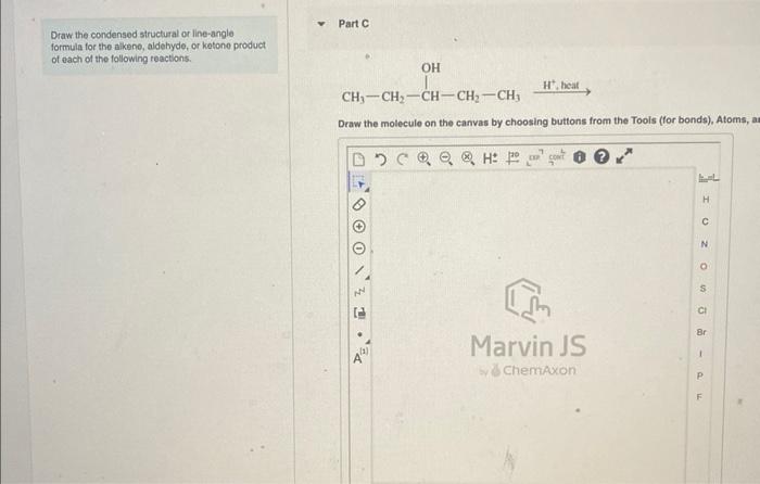 Solved Draw the condensed structural or line-angle Part A | Chegg.com