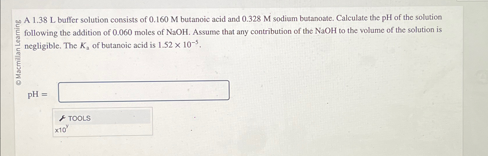Solved an A 1.38L ﻿buffer solution consists of 0.160M | Chegg.com