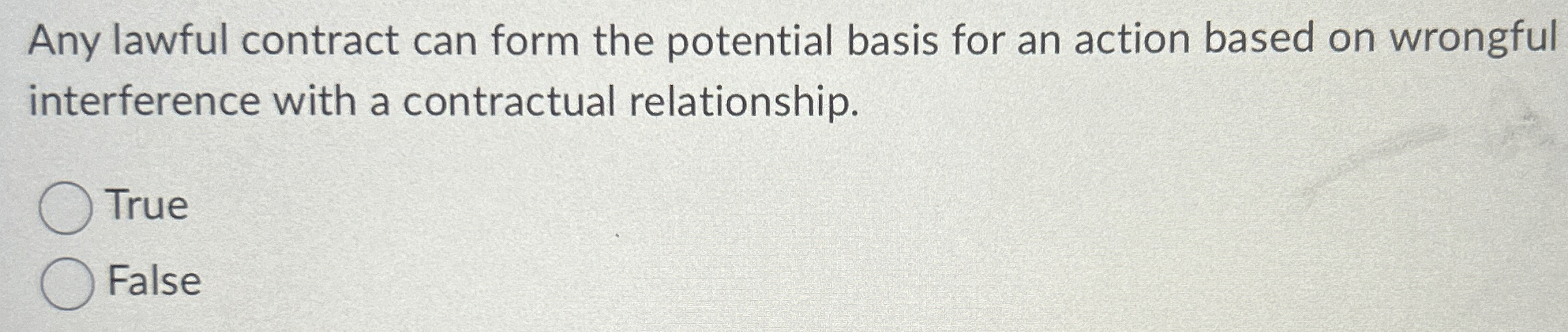Solved Any lawful contract can form the potential basis for | Chegg.com
