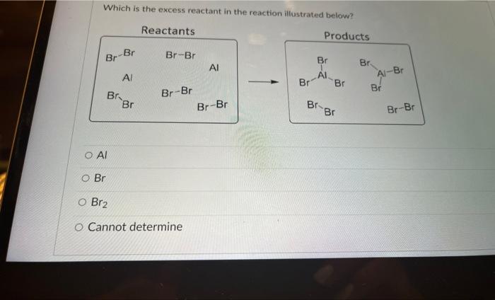 Solved Which is the excess reactant in the reaction | Chegg.com