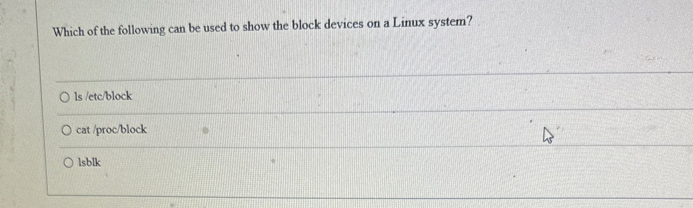 Solved Which of the following can be used to show the block | Chegg.com