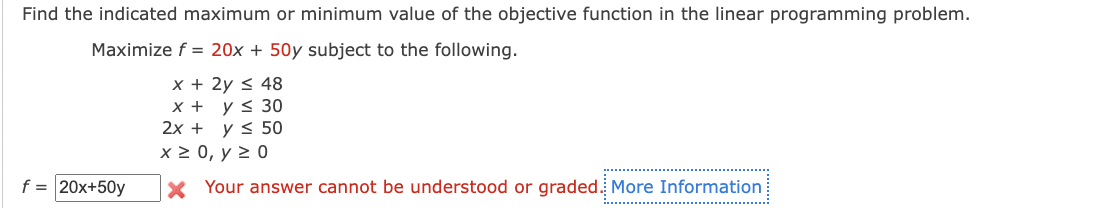 Solved Find the indicated maximum or minimum value of the | Chegg.com