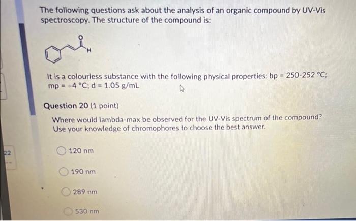 Solved The following questions ask about the analysis of an | Chegg.com