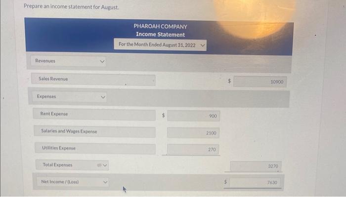 Solved Currént Attempt in Progress A tabular analysis of the | Chegg.com