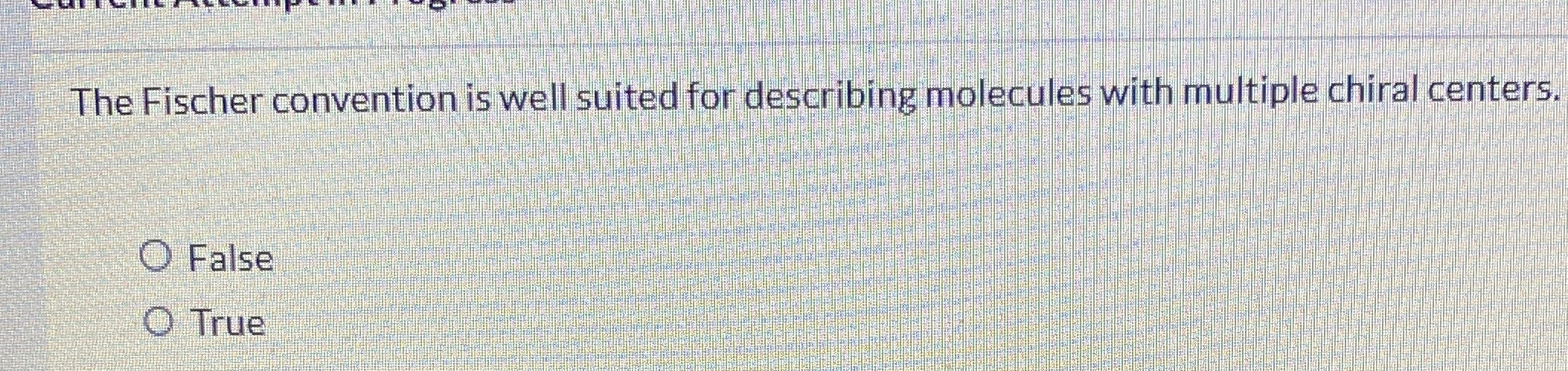Solved The Fischer convention is well suited for describing | Chegg.com