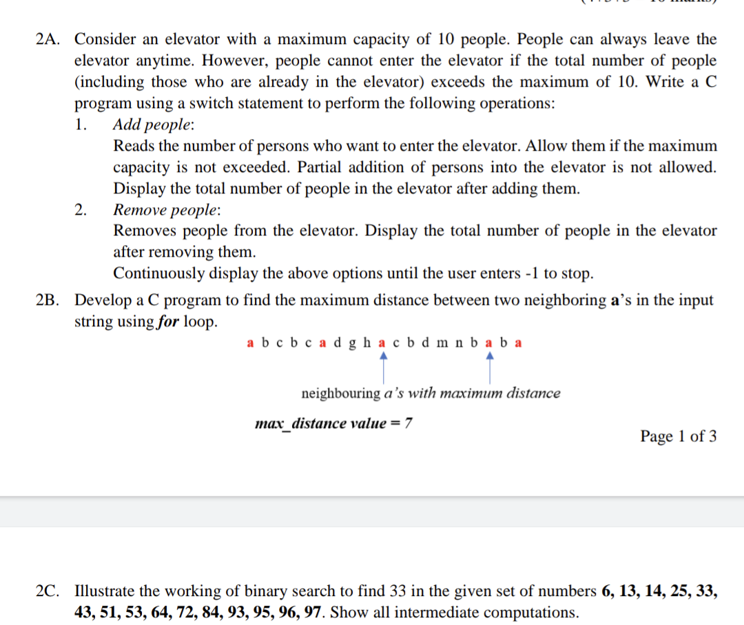 Solved 2A. Consider an elevator with a maximum capacity of | Chegg.com