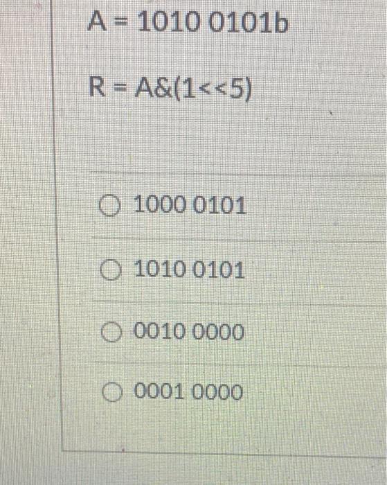 Solved A=10100101b B=00000011b R=B∣(A
