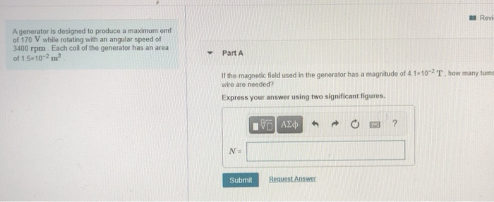 Solved A Revi A generator is designed to produce a maximum | Chegg.com