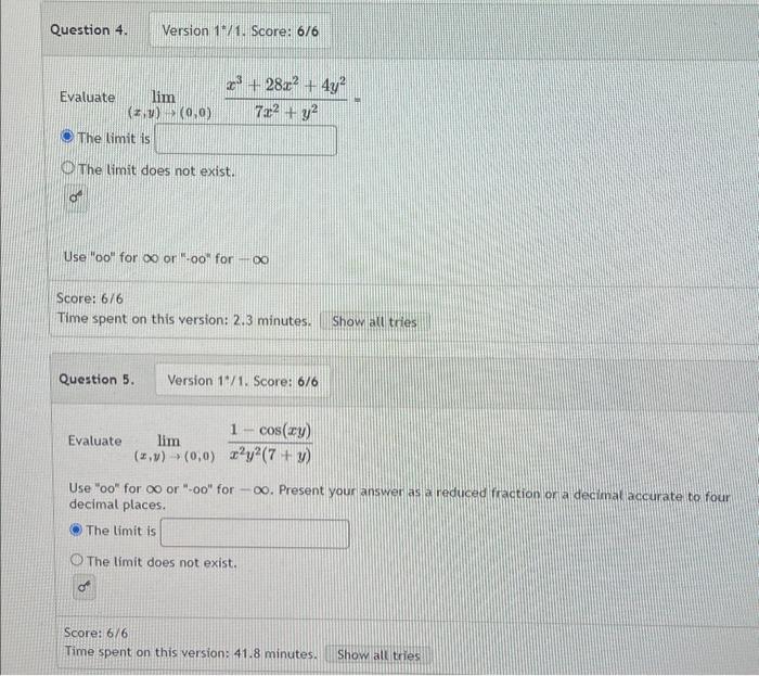 Solved Evaluate lim(z,y)→(0,0)7x2+y2x3+28x2+4y2= The limit | Chegg.com