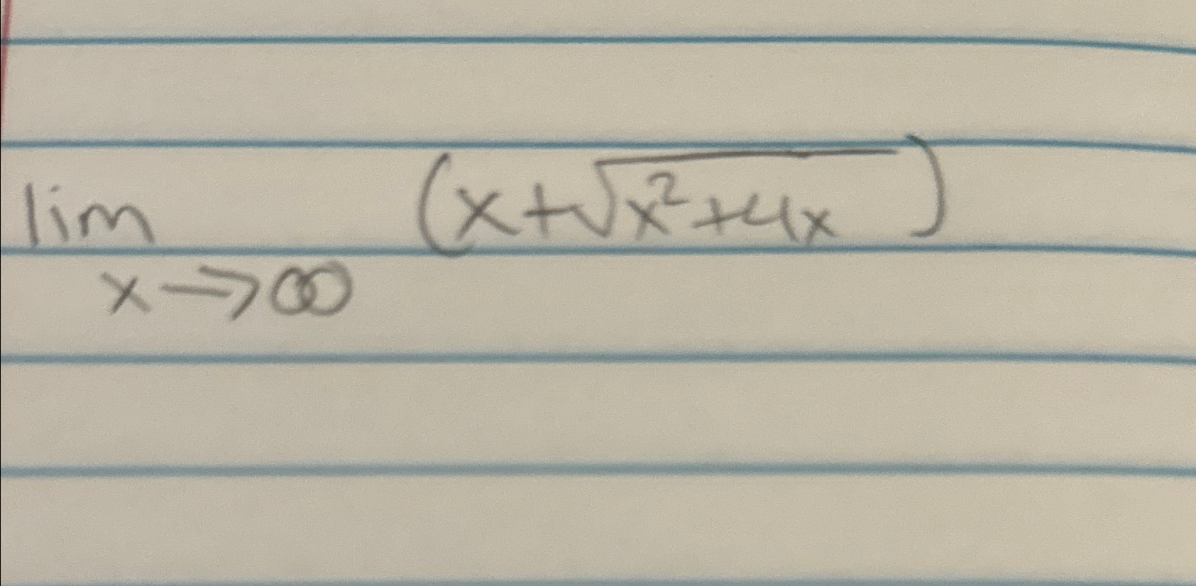 Solved limx→∞(x+x2+4x2) ﻿ solve using L'hospitals rule | Chegg.com