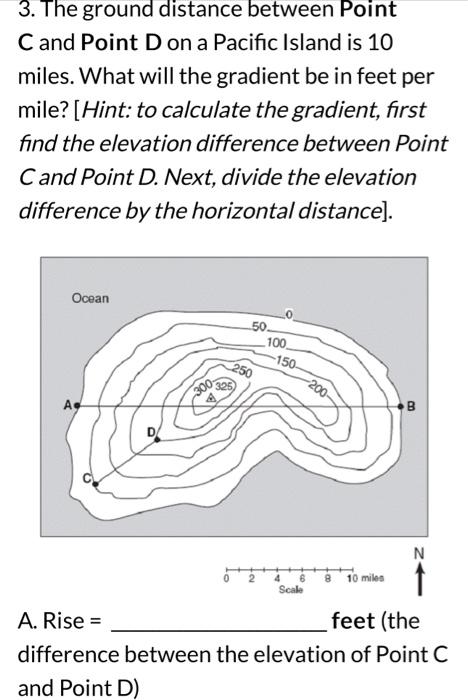 Solved The following topo map shows a section of the City of | Chegg.com