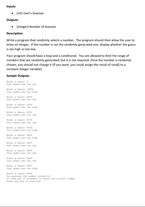 Solved Computer Programming Assignment Write A Program That 1976