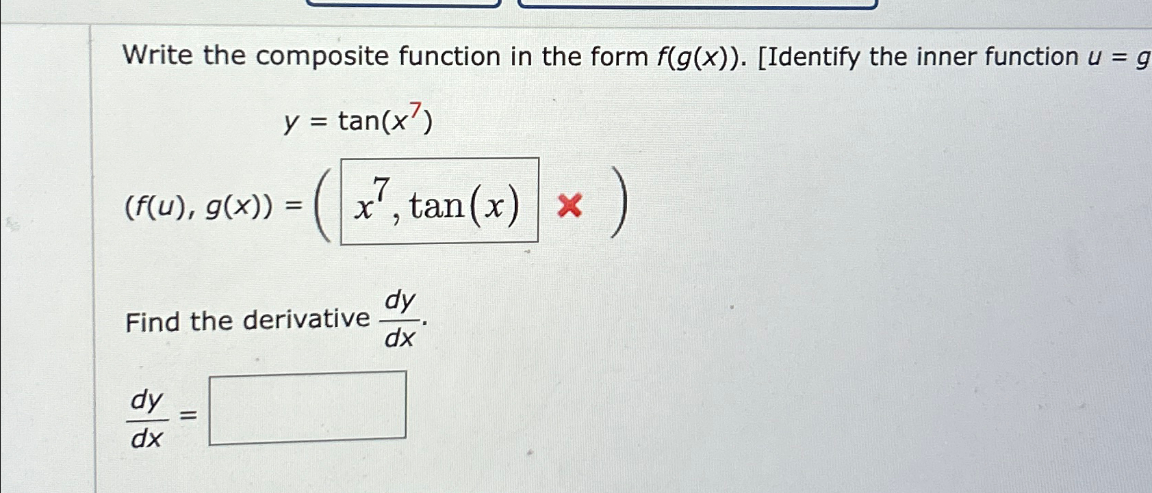 Solved Write the composite function in the form | Chegg.com