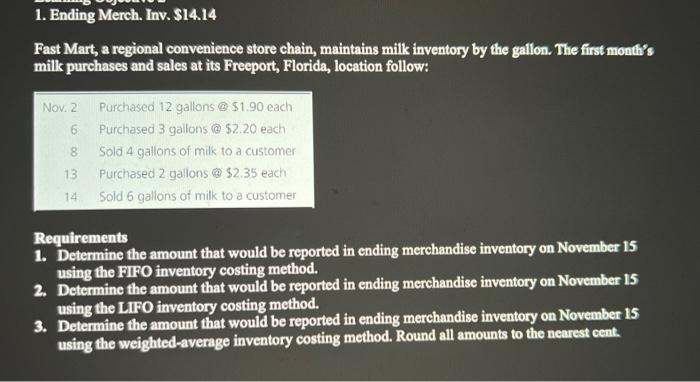 Solved D6-15 Comparing inventory methods Learning Objective | Chegg.com