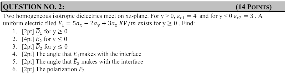 Solved QUESTION NO. 2:(14 PoINTS)Two homogeneous isotropic | Chegg.com Solved QUESTION NO. 2:(14 PoINTS)Two homogeneous isotropic | Chegg.com