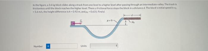 [Solved]: In the figure, a 3.6 kg block slides along a trac