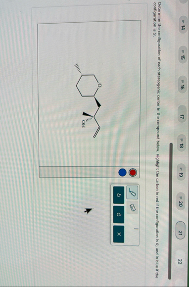 Solved 1415161718192122Determine the configuration of each | Chegg.com
