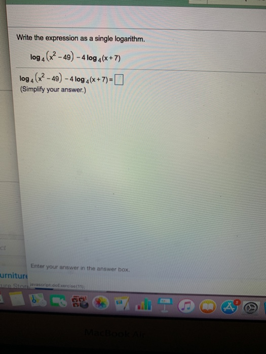 Solved Write the expression as a single logarithm. log2 (x2 | Chegg.com