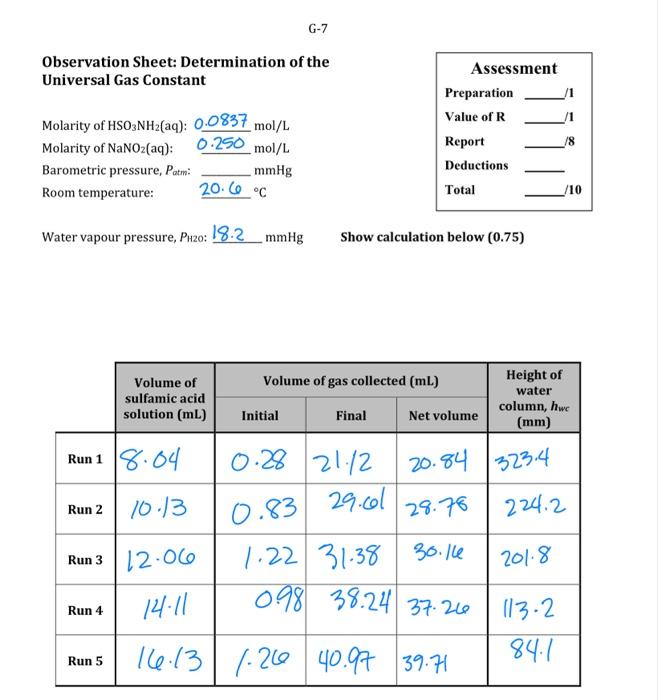 Solved What is the barometric pressure for this one and how | Chegg.com