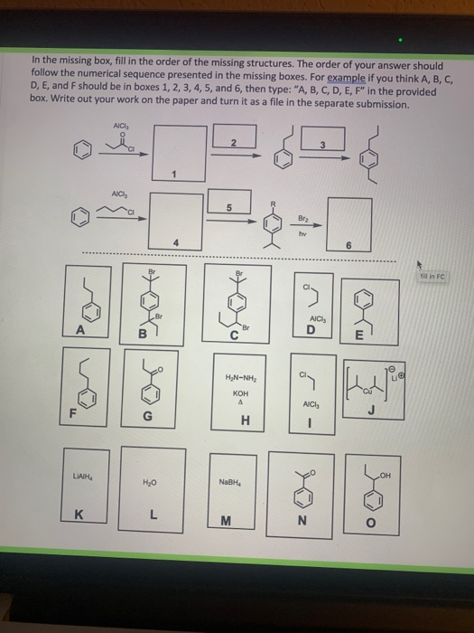 Solved In the missing box, fill in the order of the missing | Chegg.com