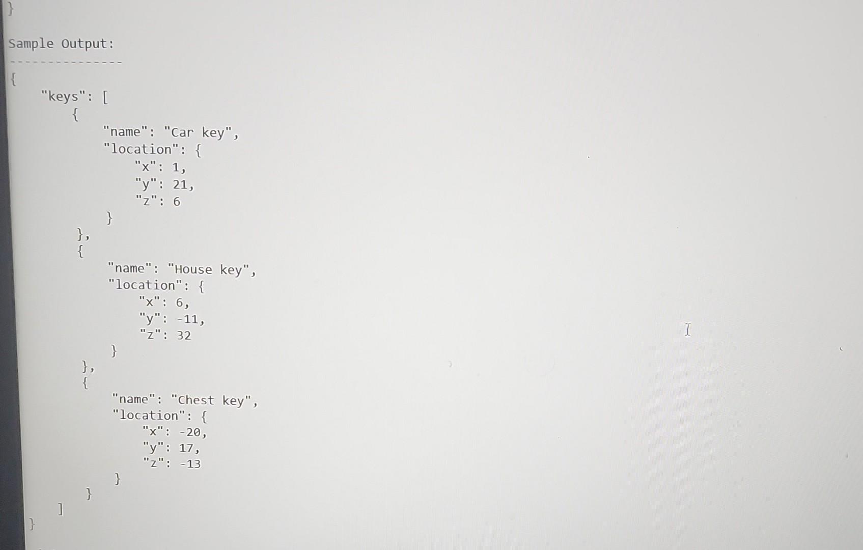 Solved challenge No, 4: You lost your keys :( objective: Oh | Chegg.com