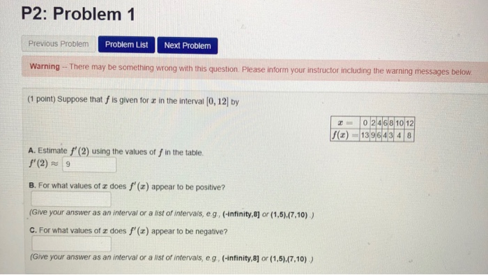Solved P2: Problem 2 Previous Problem Problem List Next | Chegg.com
