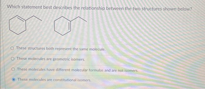 Solved Which statement best describes the relationship | Chegg.com