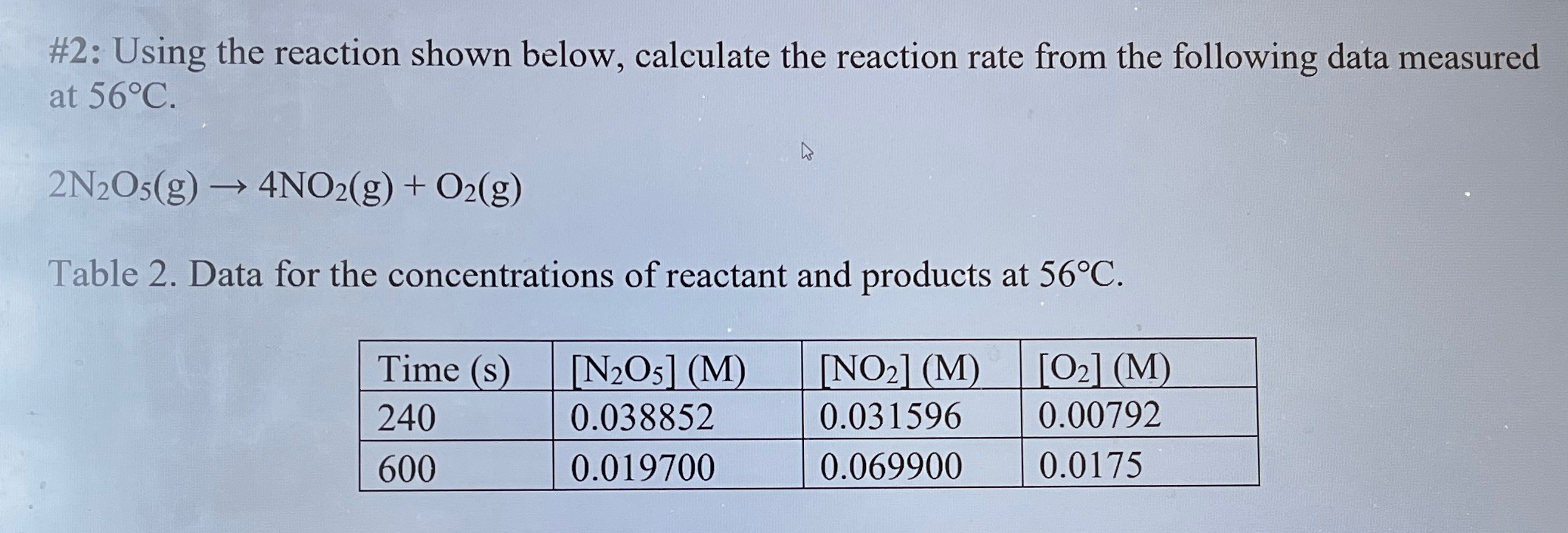 Solved #2: Using the reaction shown below, calculate the | Chegg.com