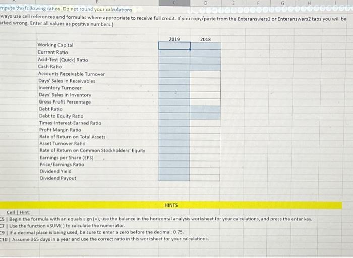 Solved Perform a horizontal analysis on the balance sheets | Chegg.com