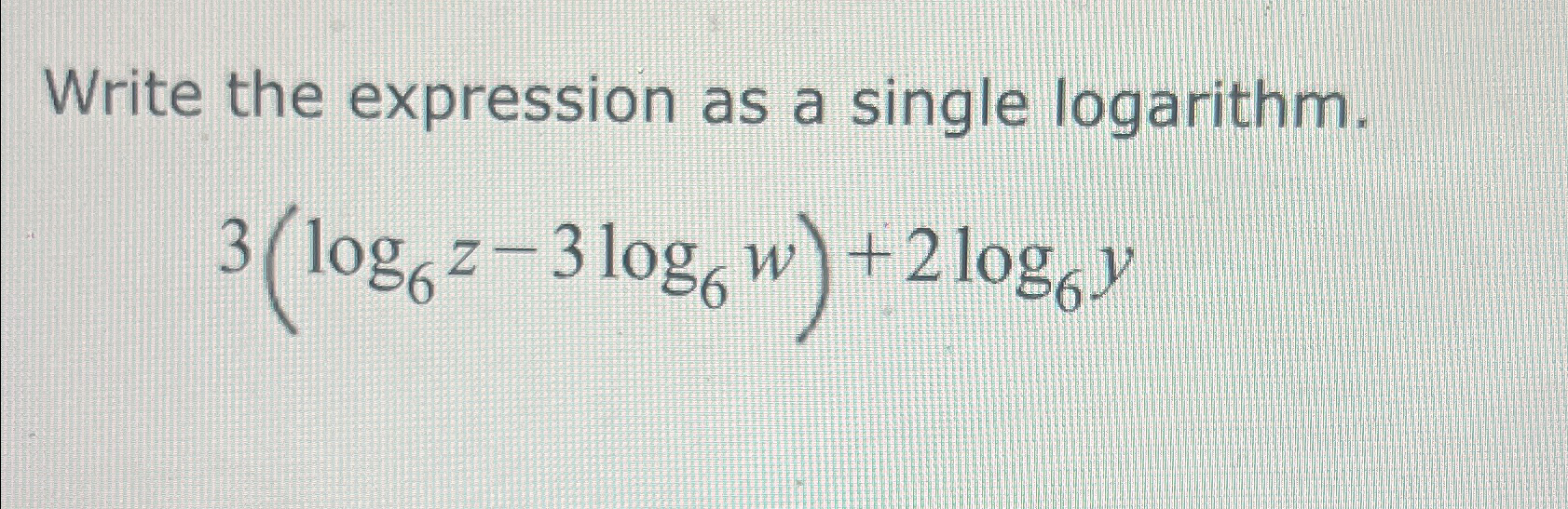 Solved Write the expression as a single | Chegg.com