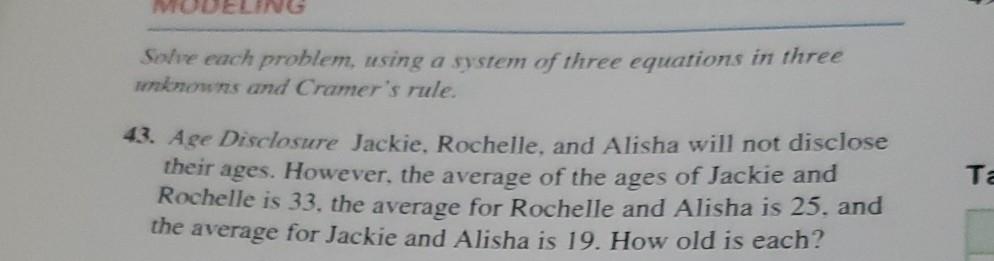 Solved FNG Solve each problem, using a system of three | Chegg.com