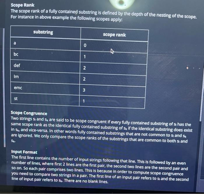Solved 1. Logic: Scope Congruence of Strings In order to | Chegg.com
