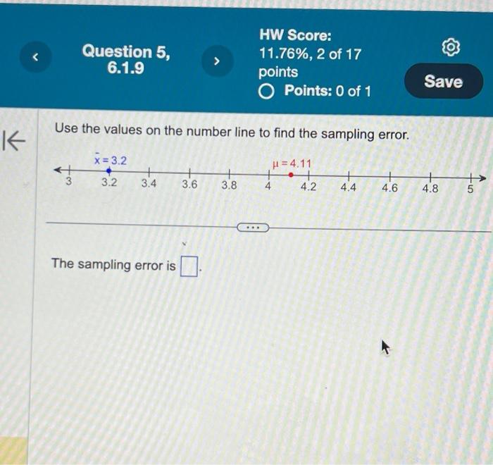 Solved Use the values on the number line to find the | Chegg.com
