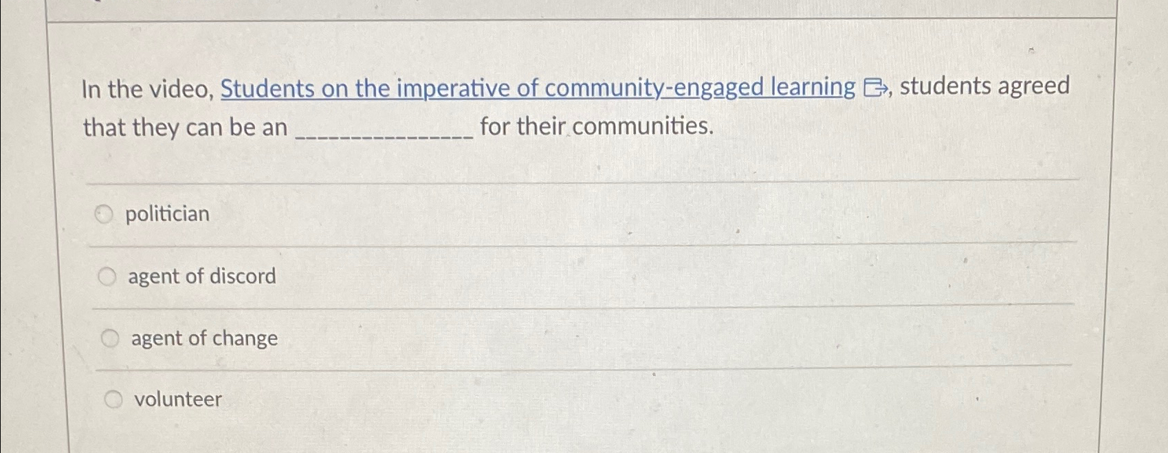Solved In the video, Students on the imperative of | Chegg.com